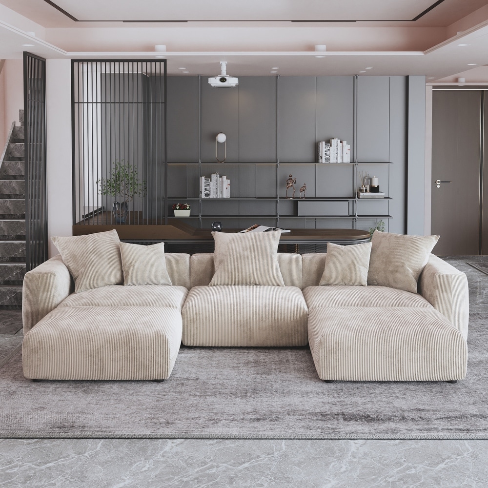 Beige U-Shape Sectional Sofas - Bed Bath & Beyond